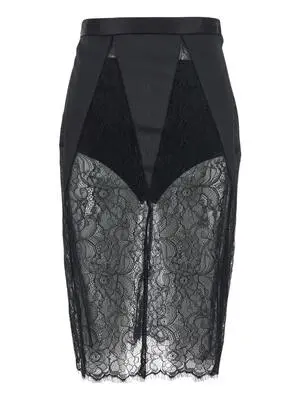 ELISABETTA FRANCHI Elisabetta Franchi Lace Panel Pencil Skirt