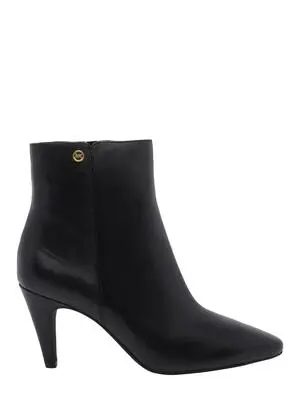 MICHAEL KORS Daniela Leather Ankle Boots With Stiletto Heel And Mk Logo