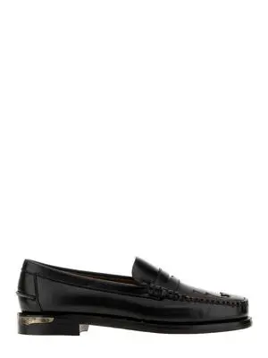 SEBAGO Dan Scarabeo Bi Leather Penny Loafers Black