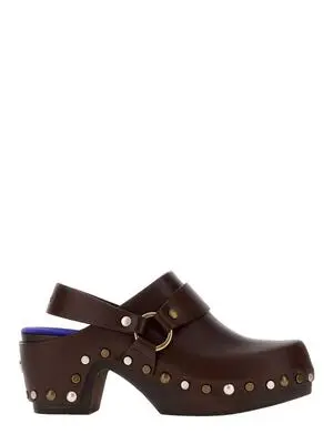 CHLOÉ Talis Leather Slingbacks With Studs And A Medium Heel