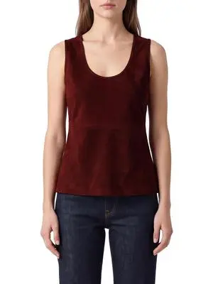 Max Mara Off-the-shoulder Virgin Wool And Cashmere Top - Red