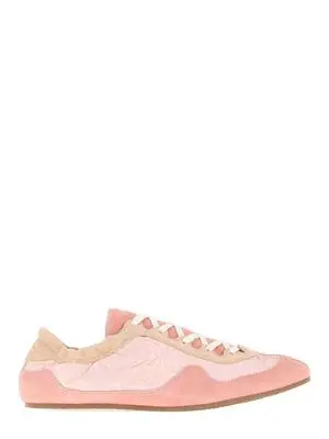 CECILIE BAHNSEN Cbblaise Trainers In Polyester And Suede With Two-tone Embroidery