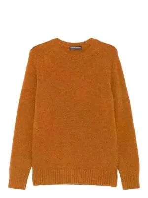 FILIPPO DE LAURENTIIS Raglan-sleeve Ribbed-trim Sweater - Orange