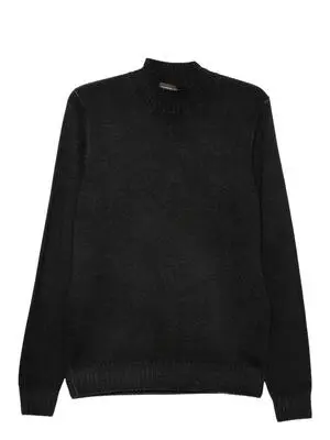 FILIPPO DE LAURENTIIS Ribbed-trim High-neck Sweater - Black