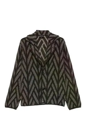 EMPORIO ARMANI Chevron-pattern Cardigan