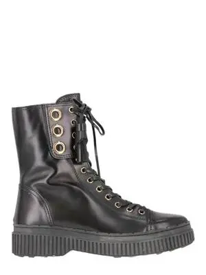 TOD'S Tassel-detail Lace-up Boots Black