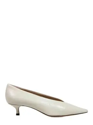 Le Monde Beryl Babouche Pointed-toe Kitten-heel Pumps Neutrals