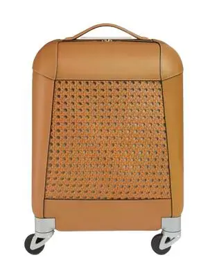 AVITEUR Cannage Woven-leather Carry-on Bag - Brown