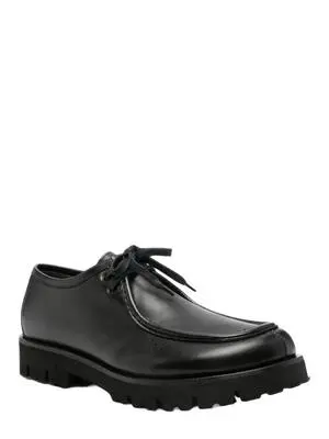 MORGILLO Lace-up Lug-sole Loafers - Black