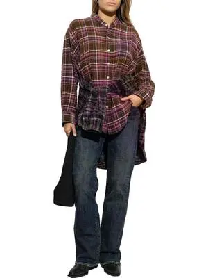 R13 Plaid-pattern Shirt