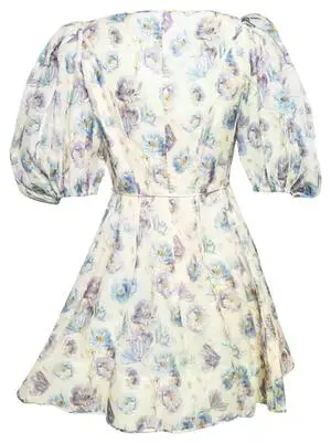 ZIMMERMANN Tama Iris-print Mini Dress