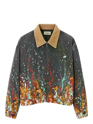 HOUSE OF ERRORS Embroidered Paint Workwear Jacket