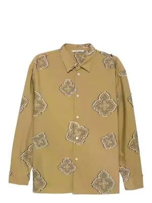 A KIND OF GUISE Derbin Paisley-embroidered Shirt - Green