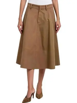BRUNELLO CUCINELLI Panelled Midi A-line Skirt