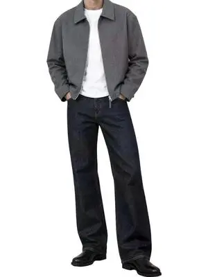 ROLD SKOV Pinstriped Zip-up Jacket