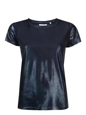 MADISON MAISON Lamina Metallic-foil T-shirt Blue