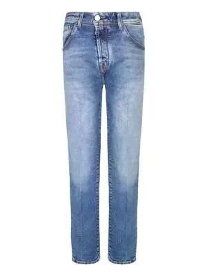 JACOB COHЁN Faded Straight-leg Jeans - Blue