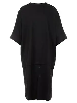 Y’s Crew-neck Midi Dress - Black
