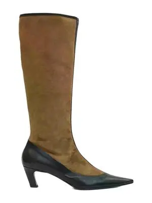 Christopher Esber Corte Panelled Knee-high Boots - Brown