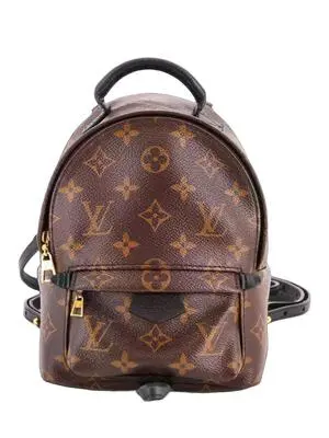 LOUIS VUITTON Palm Springs Monogram Canvas Mini Backpack - Brown