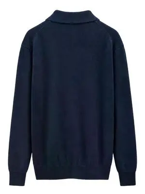 COSTUMEIN Pablo Merino Wool Polo Shirt - Blue