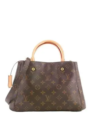 LOUIS VUITTON Montaigne Handbag Monogram Canvas Bb Satchel - Brown