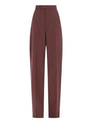 Bottega Veneta Pantalone Sartoriale In Lana - Pink