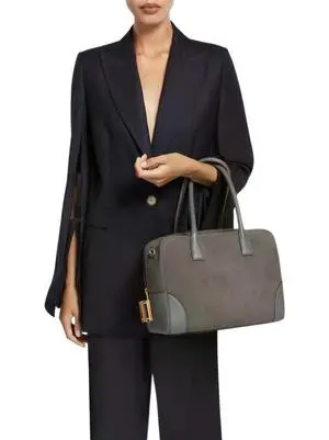AVITEUR Cristallo Nubuck Leather Tote Bag