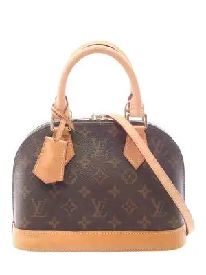 LOUIS VUITTON 2019 Monogram Alma Bb Satchel - Brown