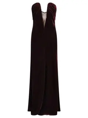 GIORGIO ARMANI Giorgio Armani Draped Velvet Gown