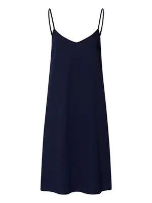 Hanro Cotton Silk Cotton Chemise - Deep Navy