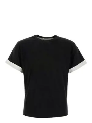 Gimaguas Roman Contrast-trim T-shirt - Black