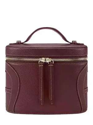 AIGNER Small Deborah Grained-leather Top-handle Crossbody Bag - Red