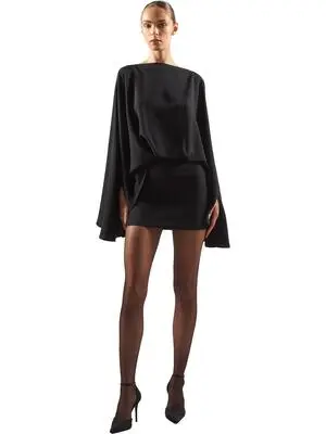 TALLER MARMO Mini Eolia Dress Black