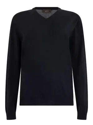 SLOWEAR Flexwool V-neck Sweater - Black