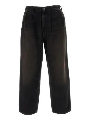 Carhartt Work In Progress PANTALONI OG SINGLE KNEE 'CAMANO' DENIM Black