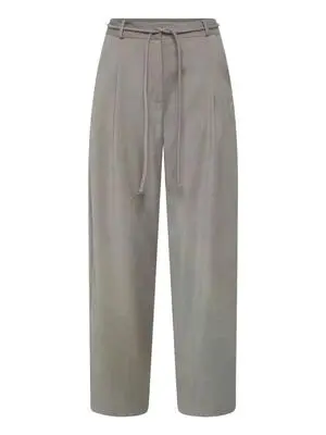 ST. AGNI Barrel Tailored Trousers Grey