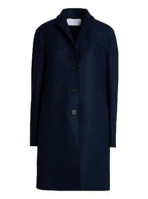 Harris Wharf London Overcoat & Trench Coat Size Virgin Wool - Navy