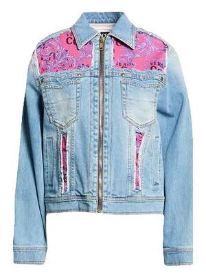 Versace Denim Outerwear Size Cotton, Elastane - Blue