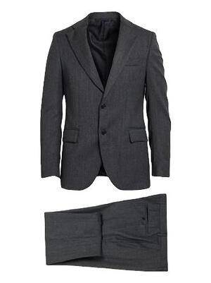 TOMBOLINI Suit Size Virgin Wool, Viscose - Grey