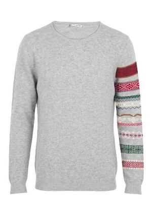 DANIELE ALESSANDRINI Sweater Size Wool, Polyamide - Grey