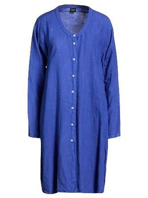 Aspesi Midi Dress Size Linen - Blue