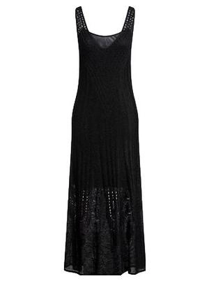 Erika Cavallini Maxi Dress Size Acetate, Polyester, Polyamide - Black