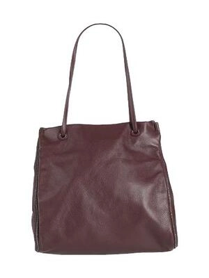 Fabiana Filippi Shoulder Bag Burgundy Leather - Red