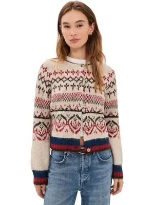 Line & Dot Ax Fair Isle Sweater - Multi