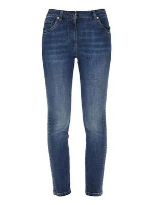 BRUNELLO CUCINELLI Brunello Cucinelli Women Slim Fit Denim Pants
