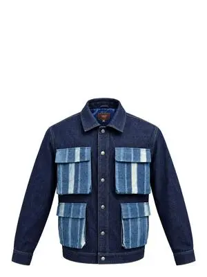 ZASTASTUDIO Blended Denim Article Jacket - Blue