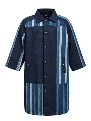 ZASTASTUDIO Blended Denim Article Long Coat - Blue