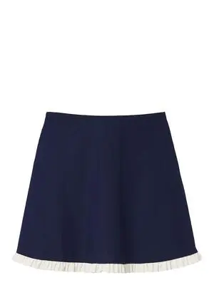 KARLA COLLETTO Ruffled Jersey Miniskirt