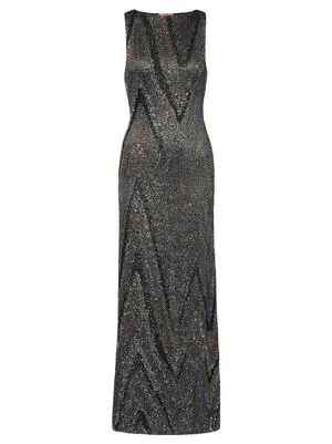 Missoni Zigzag Sequined Lamé Maxi Dress - Multicoloured